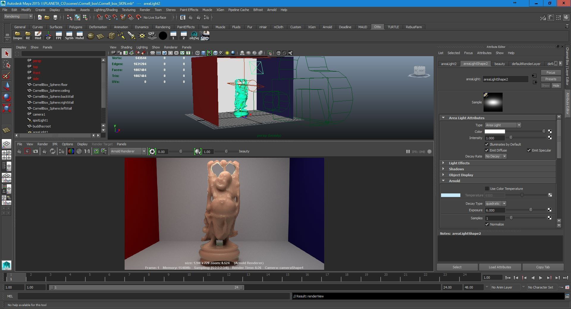 Introducción a Arnold Renderer – PlanetaCG